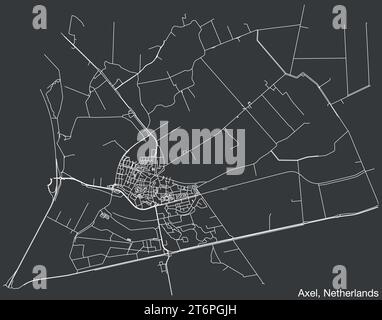 Street roads map of AXEL, NETHERLANDS Stock Vector Image & Art - Alamy