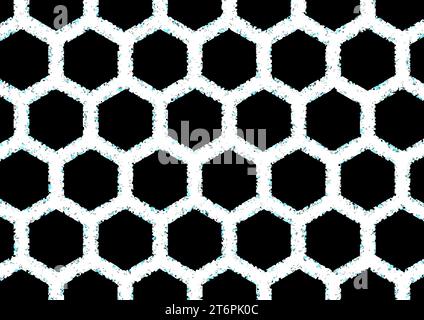 contemporary hexagonal pattern featuring gray scale checkered cells ...