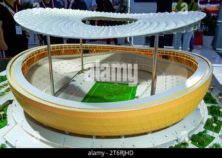 Model of a modern football field stadium Stock Photo - Alamy