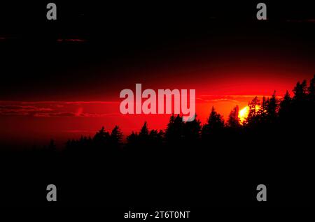 Sunset, Mt Spokane State Park, Washington Stock Photo - Alamy