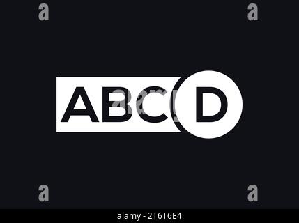ABCD initial letter logo combination with creative modern business ...