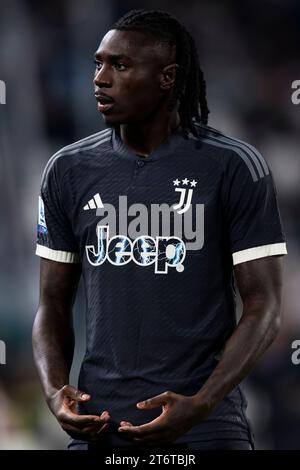 Moise Kean of Juventus during the Serie A match at Giuseppe Meazza ...