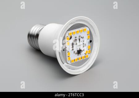 Close up view of internal electronic components inside disassembled ...