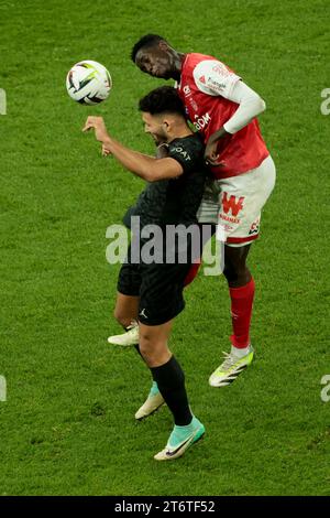 Joseph Okumu of Reims during the French championship Ligue 1 football match between Stade de ...