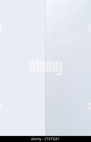 Blank white open and folded half-folded flyer leaflet on black ...