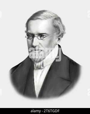 Jean Victor Poncelet. 1788-1867. French Engineer Mathematician Stock ...