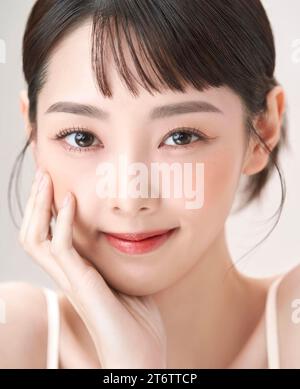 Healthy habits for a naturally beautiful face Stock Photo - Alamy