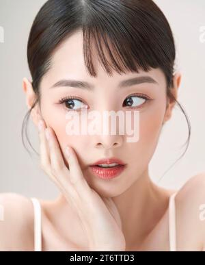 Healthy habits for a naturally beautiful face Stock Photo - Alamy