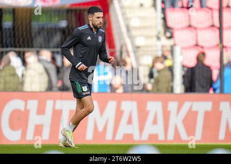 EINDHOVEN, NETHERLANDS - NOVEMBER 12: Younes Namli of PEC Zwolle looks ...