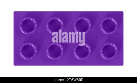 Grape Lego Block Isolated on a White Background. Close Up View of a ...