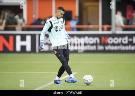 VOLENDAM - FC Volendam goalkeeper Mio Backhaus celebrates a goal during ...