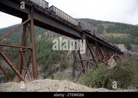 The Cisco Rail Bridges at Siska near Lytton, British Columbia, Canada ...