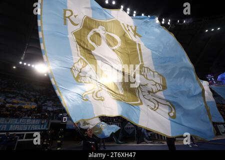 Lazio fans choreography before the Italian football championship Serie ...