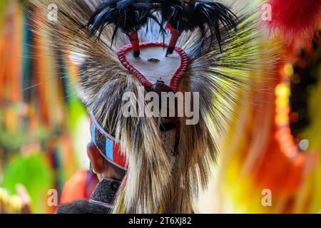 Aboriginal dancer at the Tsuut'ina Nation Powwow in Alberta Canada ...