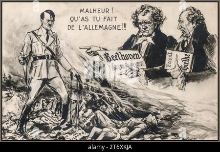 Adolf Hitler caricature Stock Photo - Alamy