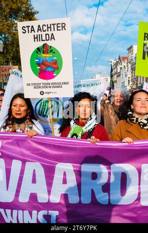 Amsterdam The Netherlands 12th November 2023 Klimaatmars. Climate March ...