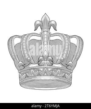 Seamless gold white crown pattern background Stock Vector Image & Art ...