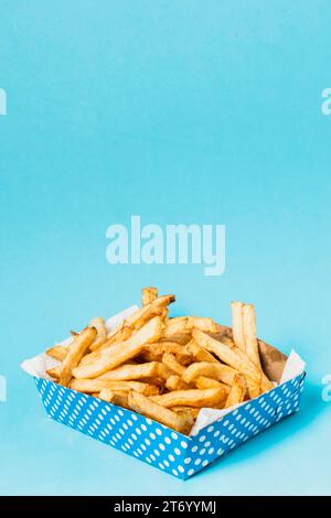 French fries box with copy space Stock Photo - Alamy