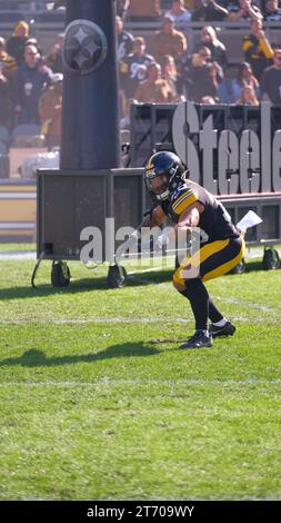 NOV 12, 2023: Jaylen Warren #30 during the Pittsburgh Steelers vs Green ...