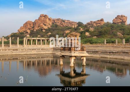 Step well also known as Pushkarani, is a medieval water reservoir at ...