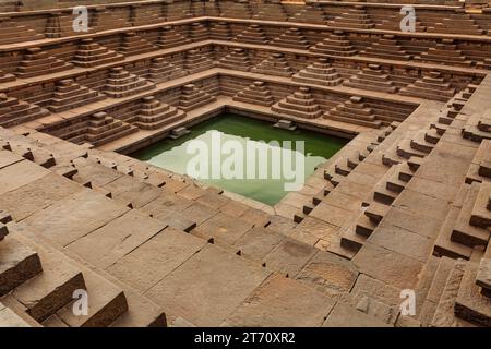 Step well also known as Pushkarani, is a medieval water reservoir at ...
