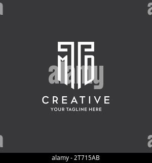 MD company name initial letters monogram. MD icon Stock Vector Image ...