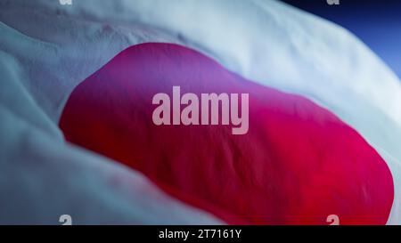 3d rendering of the national flag of the Japan Stock Photo - Alamy