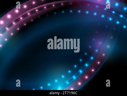 Purple glitter sparkles and glowing luminous stardust on dark ...