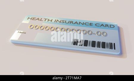 Isolated pile of insurance cards on a black background in 3D rendering ...