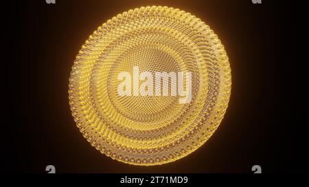 Isolated multilamellar vesicle or multilayered liposome in the black ...