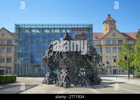 Zentrum für Kunst und Medien ZKM, Lorenzstraße, Karlsruhe, Baden-Württemberg, Deutschland Stock ...