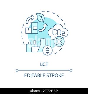 2D thin linear icon LCT concept Stock Vector Image & Art - Alamy