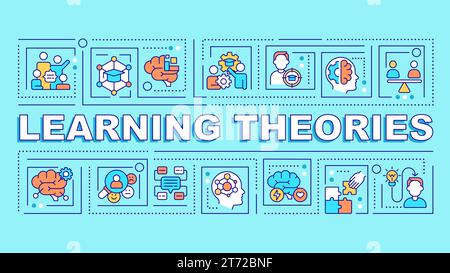 Learning theories text with creative thin linear icons Stock Vector ...