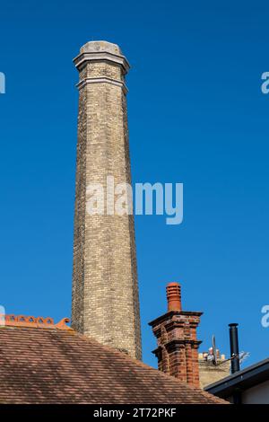 A decorative octagonal chimney on a building in Kent Stock Photo - Alamy