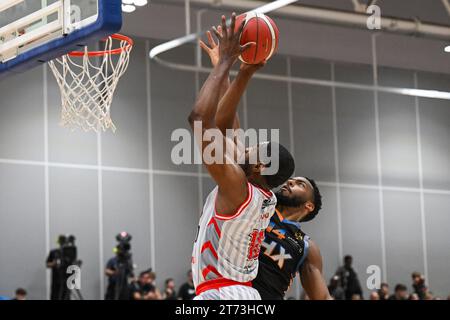 Samuel Idowu of Leicester Riders during the British Basketball ...