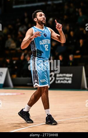 Patrick Whelan #12 of Caledonia Gladiators breaks past Jacob Wiley #3 ...