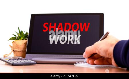Shadow work psychology symbol. Concept words Shadow work on beautiful ...