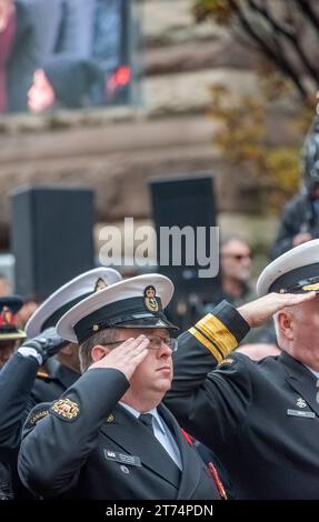 Toronto Ontario, Canada- November 11th, 2023: Toronto fire chief ...