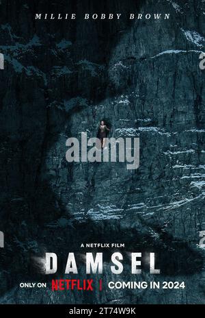 Millie Bobby Brown Damsel film Stock Photo - Alamy