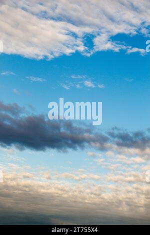 White color clouds found in the blue sky background Stock Photo - Alamy