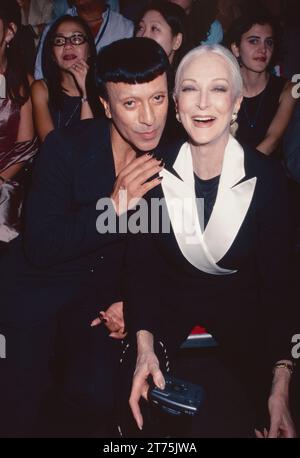 Joey Arias and Carmen Dell'Orefice attend NYC 2000 Millennium Fashion ...