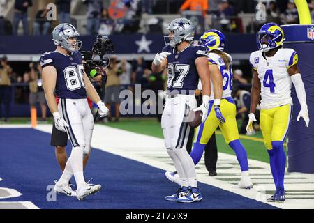 Dallas Cowboys tight end Luke Schoonmaker celebrates after scoring ...