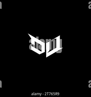 DU Premium emblem logo initial esport and gaming design concept Stock ...