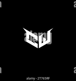 CW Premium emblem logo initial esport and gaming design concept Stock ...