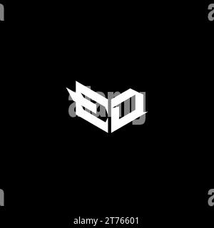 ED Premium emblem logo initial esport and gaming design concept Stock ...
