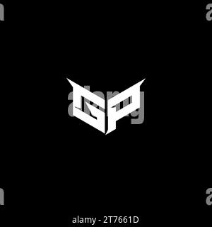 GP Premium emblem logo initial esport and gaming design concept Stock ...
