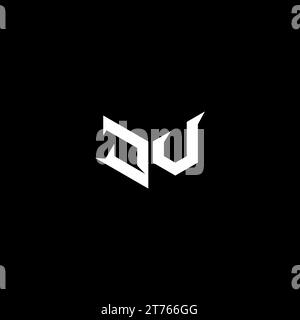 JV Premium emblem logo initial esport and gaming design concept Stock ...
