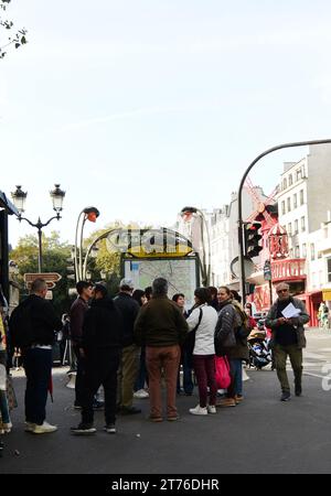 The Boulevard de Clichy in Paris, France, is a well-known street famous ...