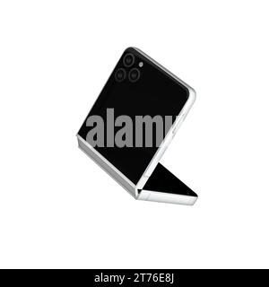 flip smartphone 3d graphic object Stock Photo - Alamy