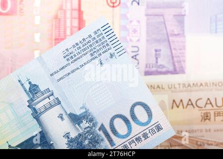 Macanese money - pataca a business background Stock Photo - Alamy